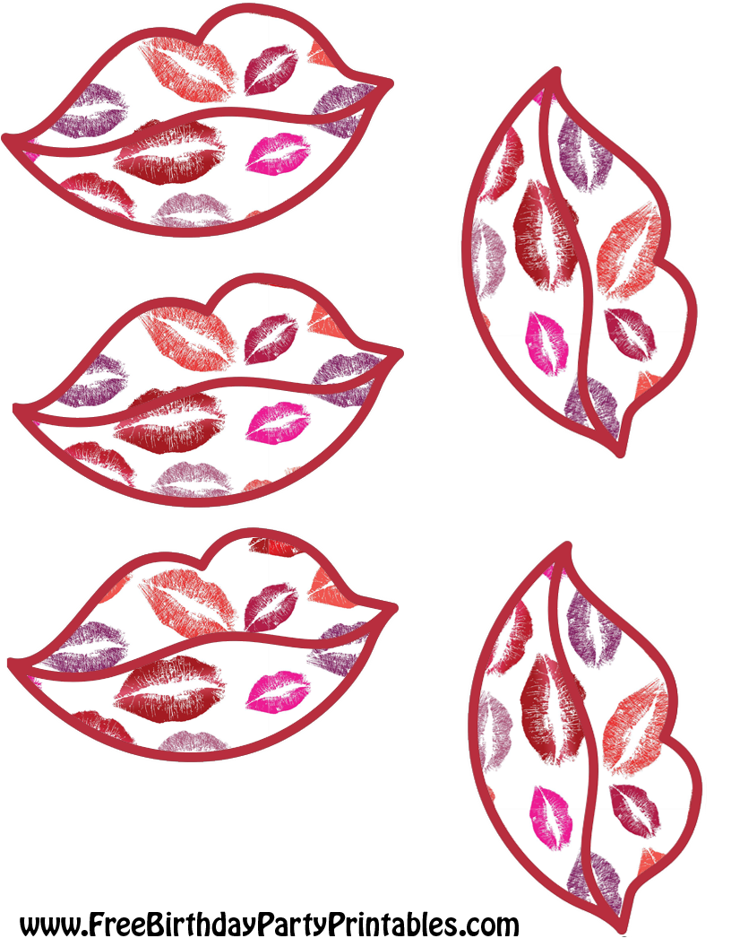 Kissing Lips Free Printable | Lipstutorial.org